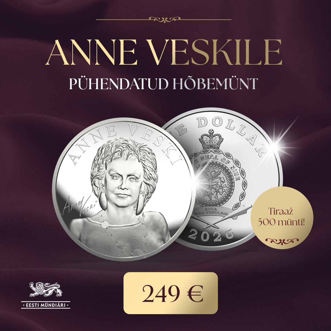 Puhtast hõbedast münt „Anne Veski“ | Ainult Eesti Mündiärist!
